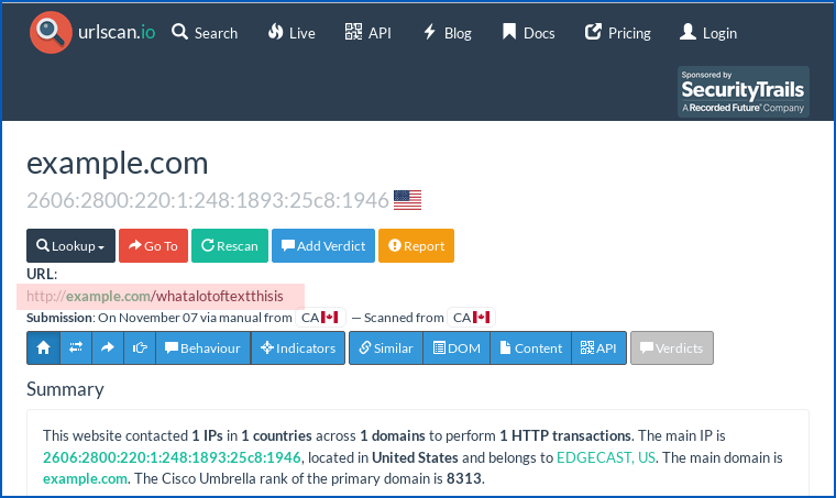 Public URL scanning tools – when security leads to insecurity – Sophos News
